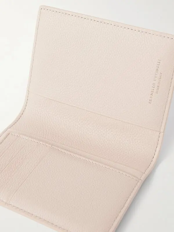 Brunello Cucinelli Embossed Textured-leather Cardholder
