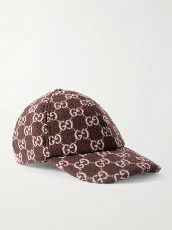 Gucci Cotton-blend Jacquard Baseball Cap - Brown
