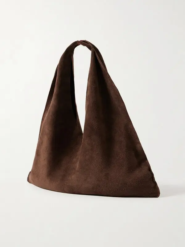 THE ROW Bindle Small Suede Shoulder Bag