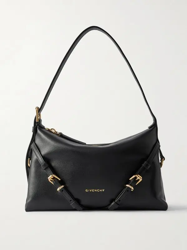 Givenchy Voyou Mini Leather Shoulder Bag - Black