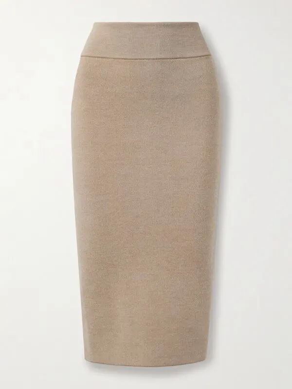 Jacquemus Merino Wool-blend Midi Skirt