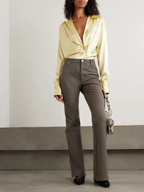 JOSEPH Bond Stretch-twill Flared Pants