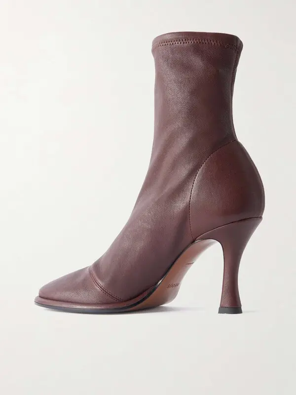 NEOUS Lea Leather Ankle Boots - Chocolate