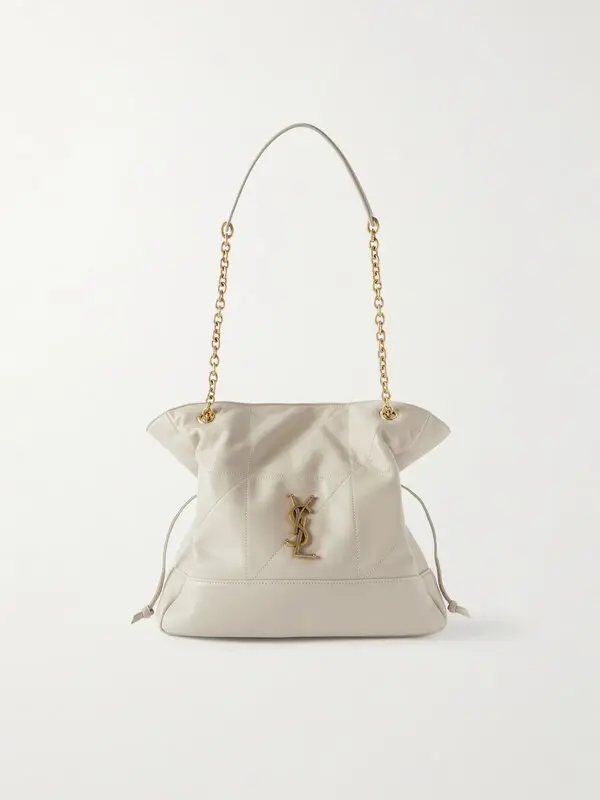 Saint Laurent Jamie Small Quilted Leather Shoulder Bag - Neutrals