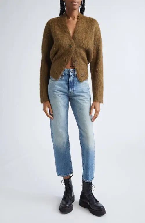 R13 Straight Leg Boyfriend Jeans