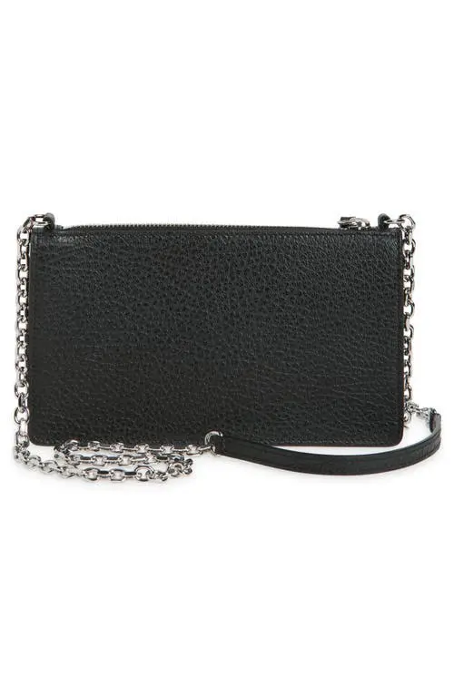 MAISON MARGIELA Grained Leather Wallet On A Chain