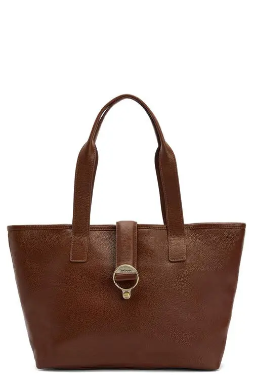 Barbour Alder Leather Tote Bag