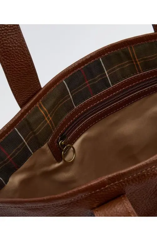 Barbour Alder Leather Tote Bag