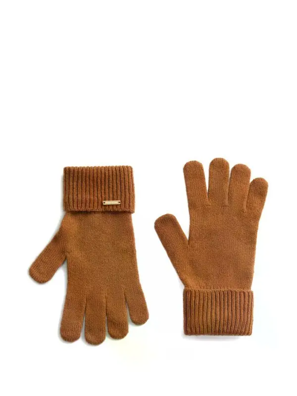 Woolrich Ribbed Cashmere Gloves - Brown