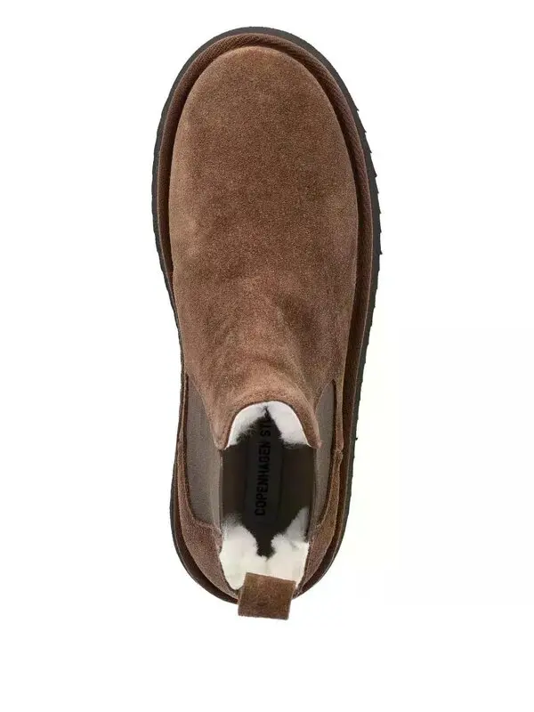 SUMMERY COPENHAGEN Elastic-panel Suede Chelsea Boots