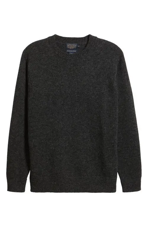 Pendleton Wool Crewneck Sweater - Black Heather