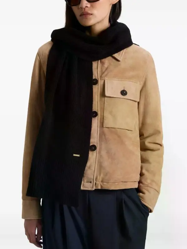 Woolrich Ribbed Cashmere Scarf