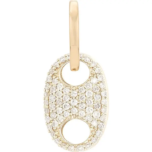 Adina Reyter Pavé Diamond Mariner Link Charm - 14k Yellow Gold