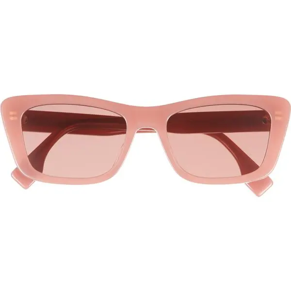 Fendi Lettering Cat Eye Sunglasses - Red/other /bordeaux