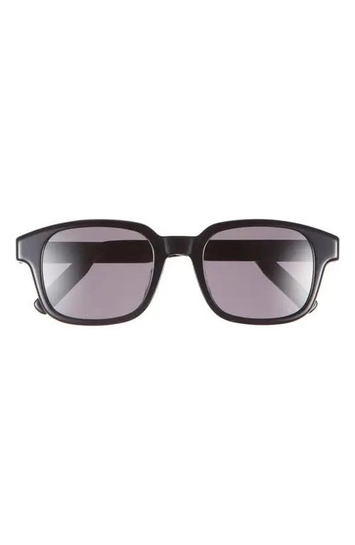 Dior Cd Icon 51mm Square Sunglasses - Shiny Black /smoke