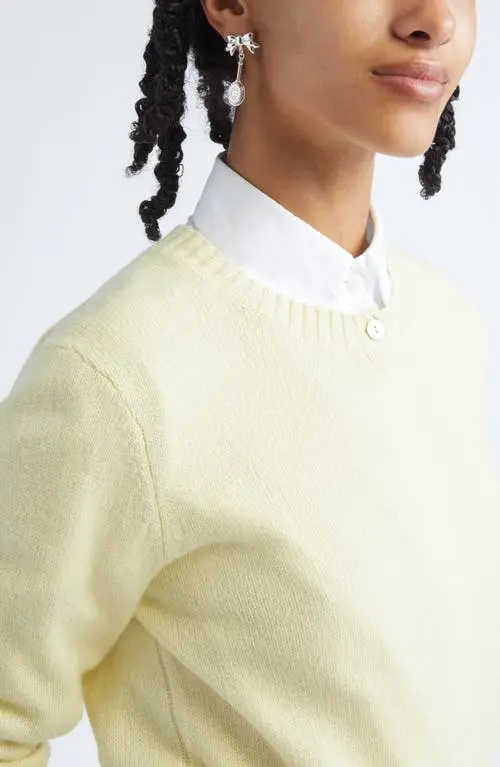 Sandy Liang Hairbrush Bow Drop Earrings