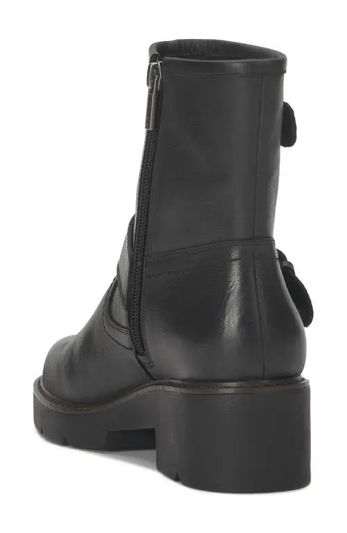 Lucky Brand Block Heel Bootie - Black Leather