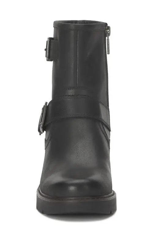 Lucky Brand Block Heel Bootie - Black Leather