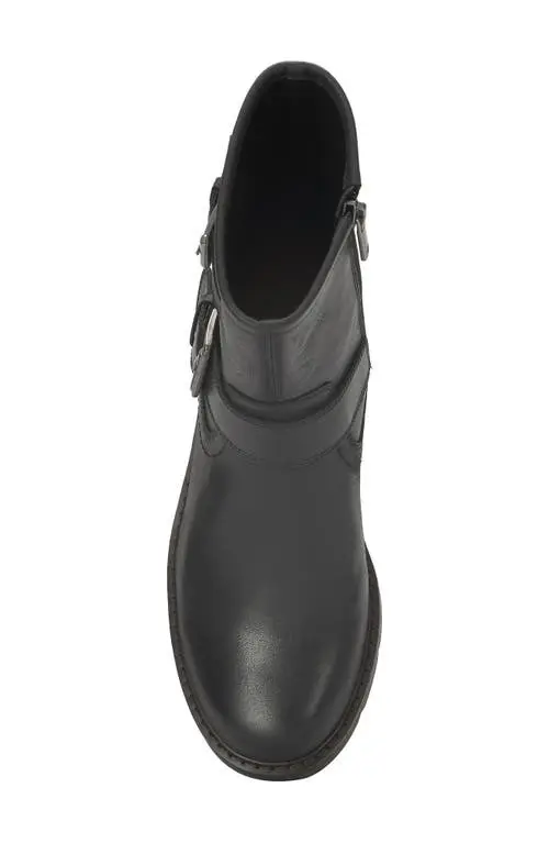 Lucky Brand Block Heel Bootie - Black Leather
