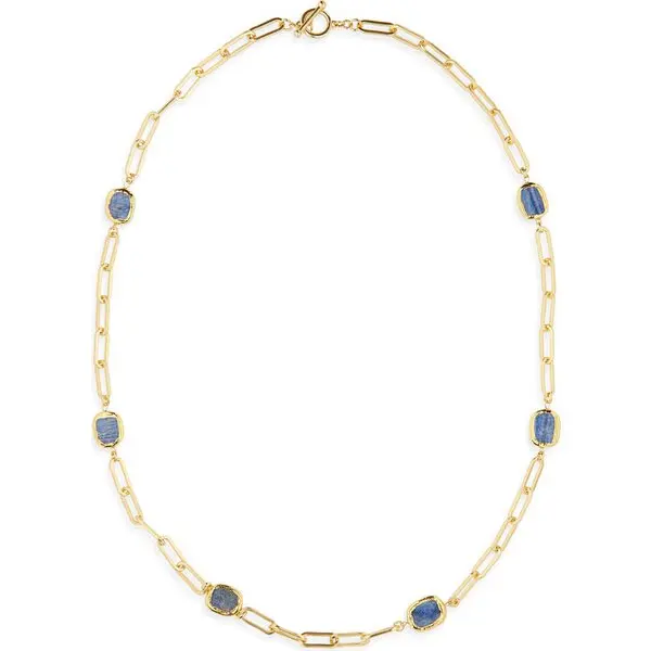 KARINE SULTAN Kyanite Station Necklace - Gold