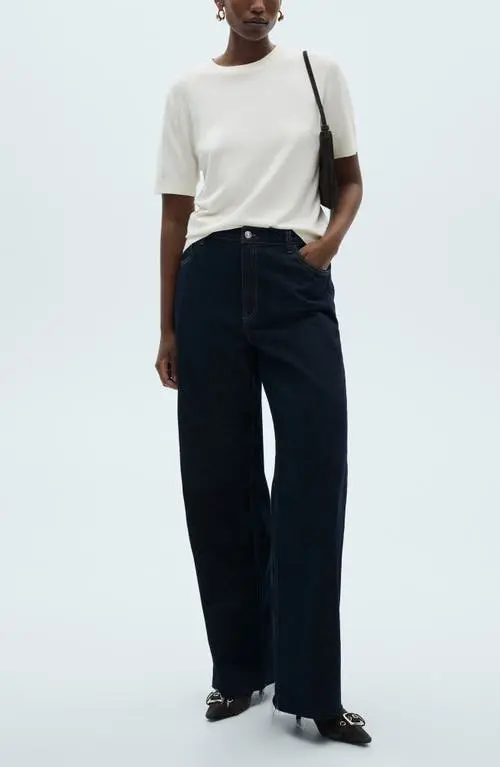 Mango Short Sleeve Sweater