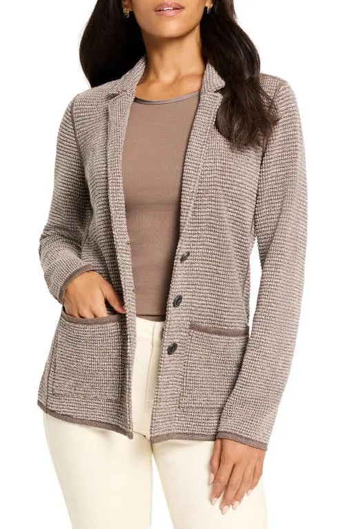 NIC+ZOE Pixel Knit Cotton-blend Blazer