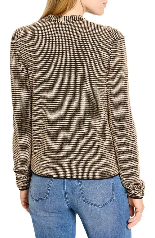NIC+ZOE Pixel Hooked Up Cotton Blend Cardigan