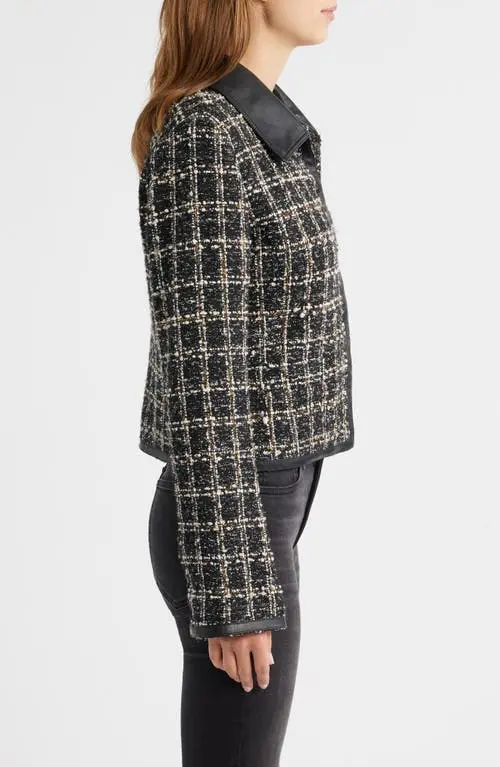Rag & Bone Eloise Faux Leather-trimmed Tweed Jacket