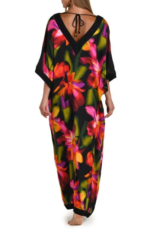 SUNSHINE 79 Floressence Cover-up Caftan - Black Multi