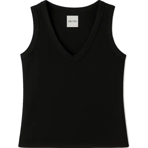 VIR VITA Kana Ribbed Tank - Toffee