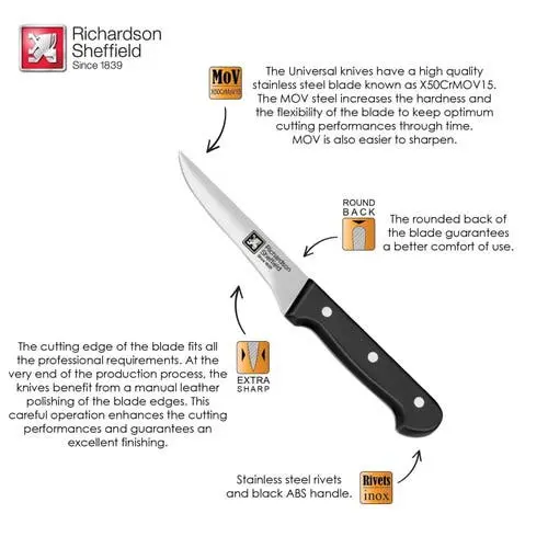 RICHARDSON SHEFFIELD Universal 5-inch Boning Knife