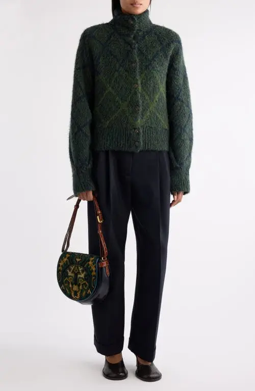 Dries Van Noten Partan Pleated Wool-blend Pants