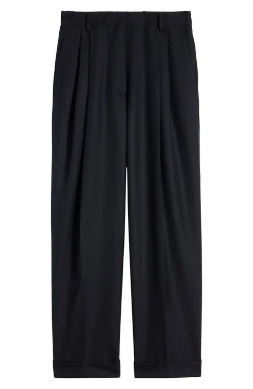 Dries Van Noten Partan Pleated Wool-blend Pants