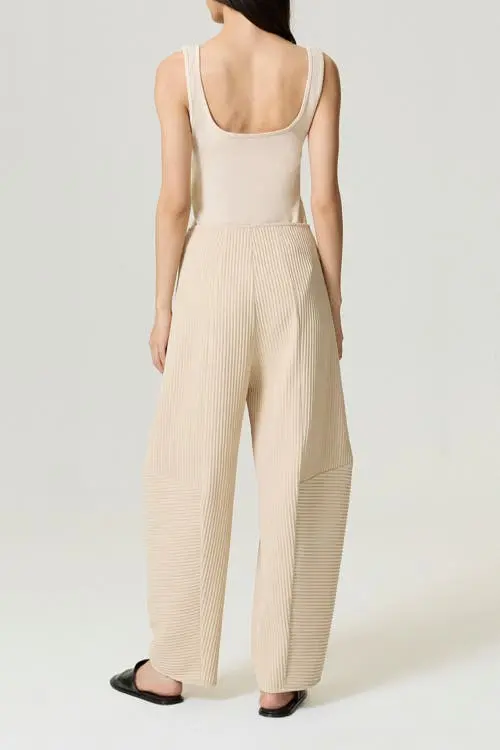NOCTURNE Cord Detailed Trousers - Ivory