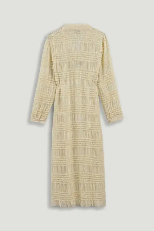 NOCTURNE Ruffle Detailed Maxi Shirt Dress