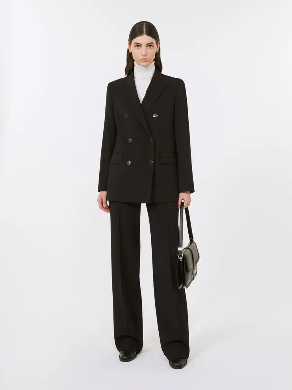 Max Mara Wool Crepe Trousers