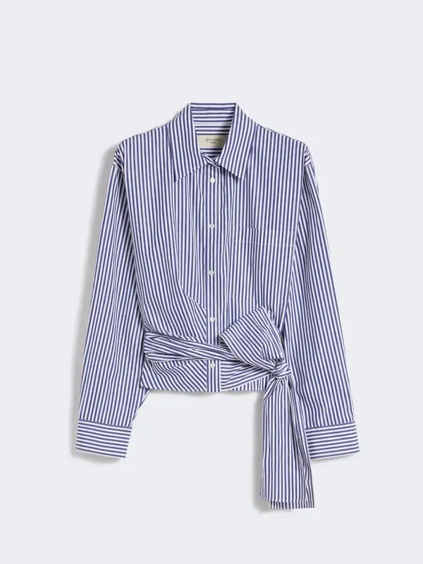 Max Mara Draped Cotton Shirt
