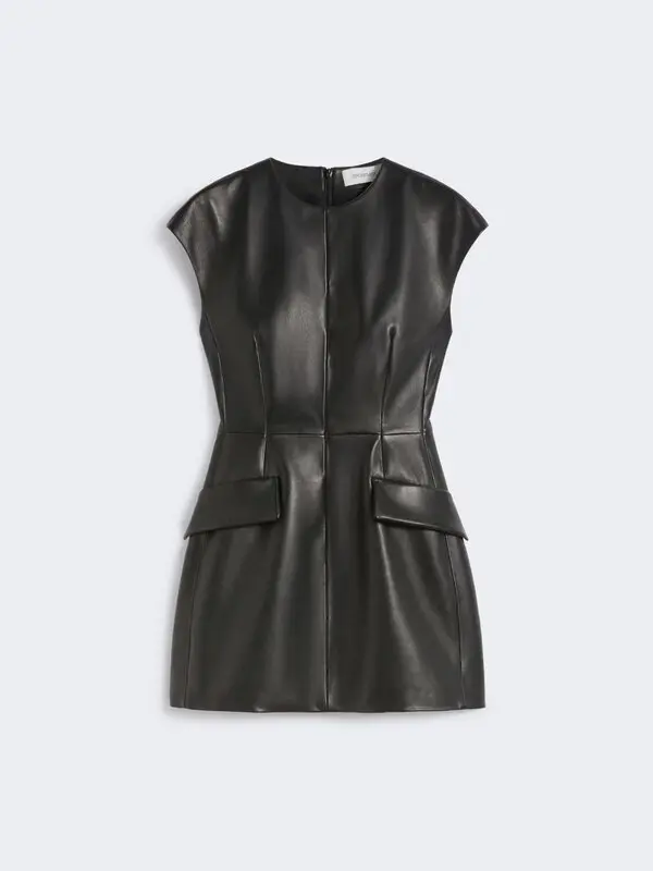 Sleeveless Nappa Leather Dress
