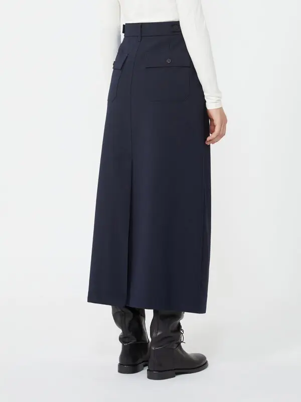 Max Mara Long Wool Blend Skirt