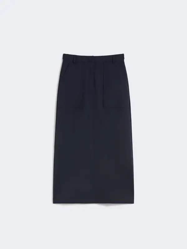 Max Mara Long Wool Blend Skirt