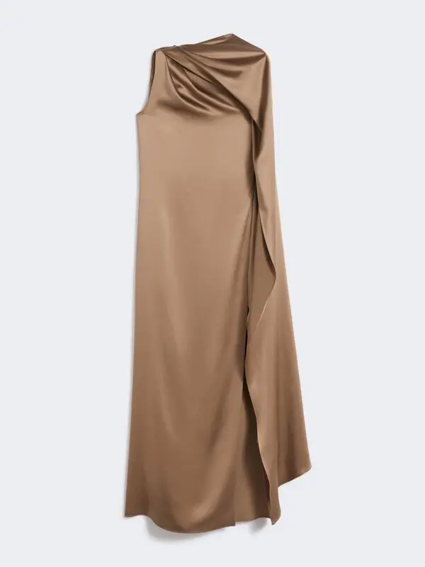Max Mara One-shoulder Satin Gown