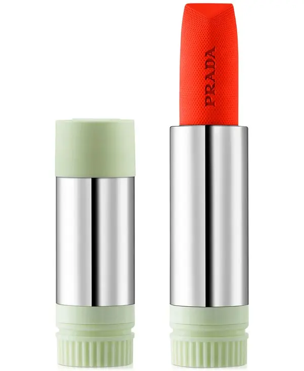 PRADA BEAUTY Monochrome Soft Matte Lipstick - O177 - Flamingo