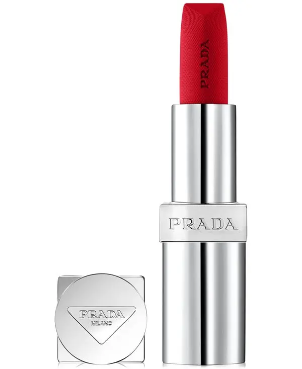 PRADA BEAUTY Monochrome Soft Matte Refillable Lipstick - R127 - Carminio