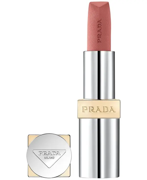 PRADA BEAUTY Monochrome Hyper Matte Nude Refillable Lipstick - New P60 Brick Pink