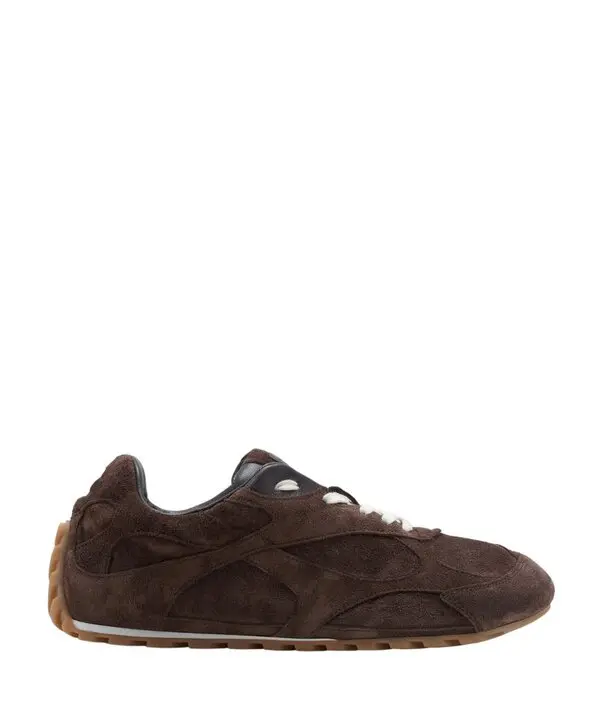 Bottega Veneta Orbit Suede Sneakers - Brown