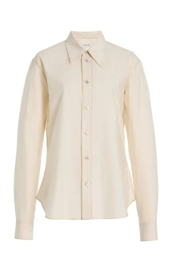 LEMAIRE Cotton-silk Pointed-collar Shirt