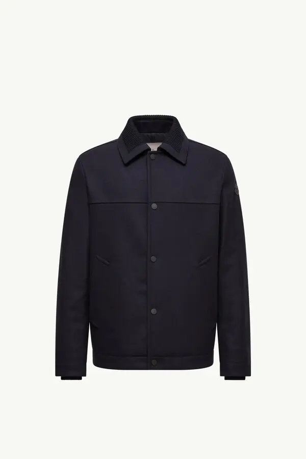 Moncler Emilion Wool Blend Shirt Jacket