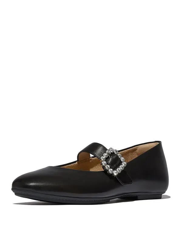 Fitflop Delicato Embellished Flats - Black