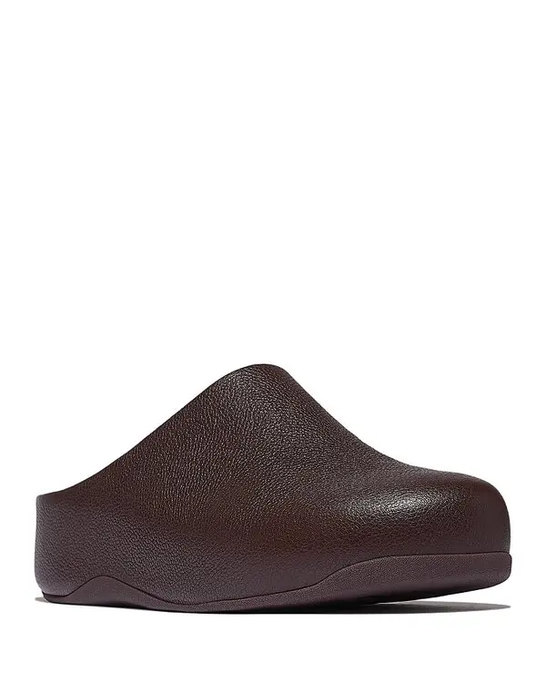 Fitflop Shuv Tumbled Leather Clogs