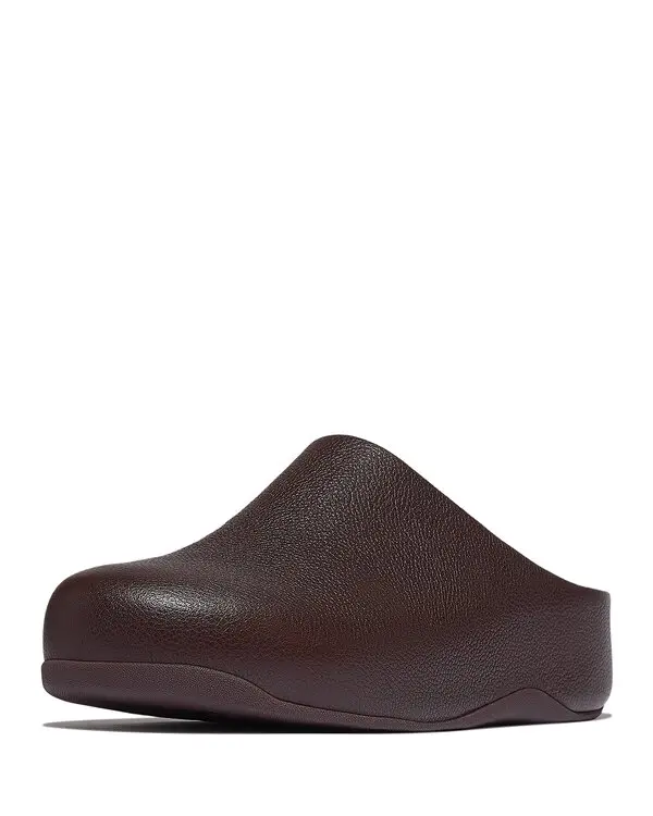 Fitflop Shuv Tumbled Leather Clogs